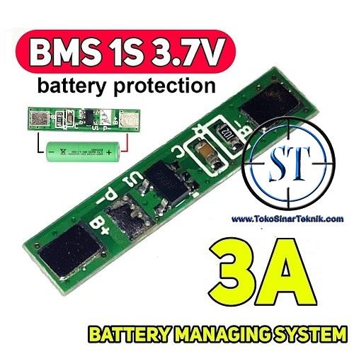 Jual Module Charger BMS 1S 3A Battery Lithium Li-ion 18650 3.7V Protection - Kota Serang ...