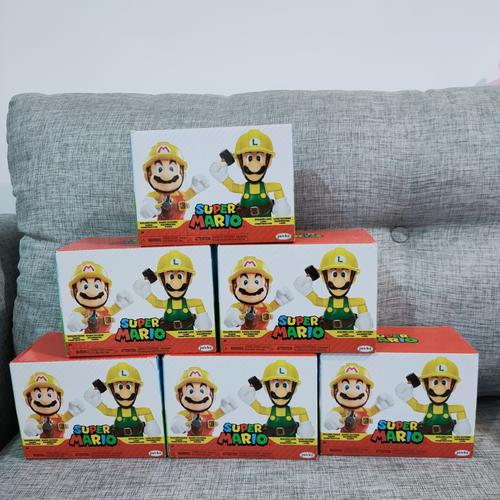Jual jakks super Mario builder Mario Luigi Figure isi 2 pack original ...