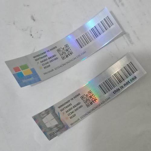 Jual stiker laptop komputer hologram coa windows 10 home custom 2024 ...