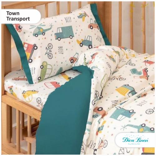 Promo Diva Linen Set Sprei Tinggi 30 Bahan Microtex - Motif Town ...