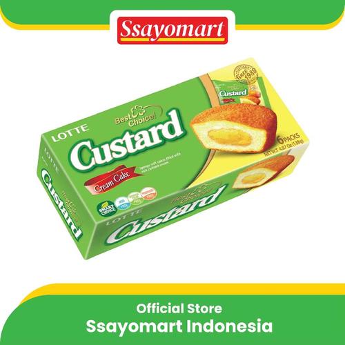 Jual Lotte Cream Cake Isi Custard 138g - Custard Korean Cakes Lotte Cream - Kota Tangerang ...