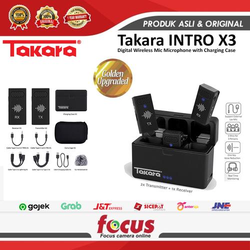 Jual Takara INTRO X3 Digital Wireless Mic Microphone with Charging Case ...