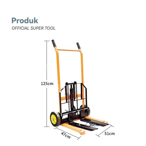 Jual Mini Hand Stacker 200kg Truck Trolley Hand Lift Mobil 200kg ...