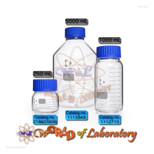 Jual DURAN GLS 80 Laboratory Bottle, Wide Mouth, Clear, Variable Volume ...