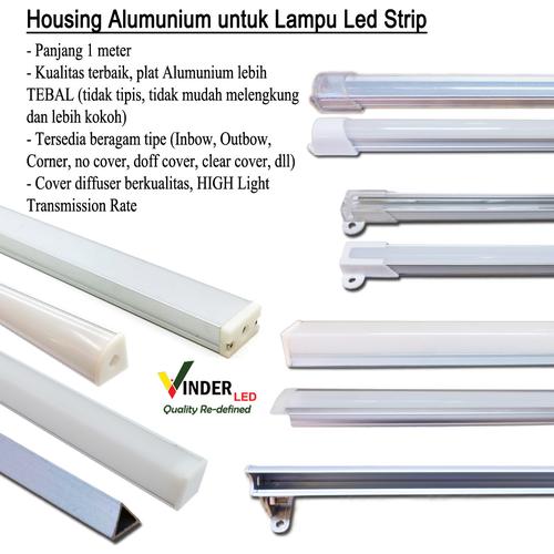 Jual Housing Rumah Alumunium untuk Led Strip (inbow, outbow), HQ Tebal ...