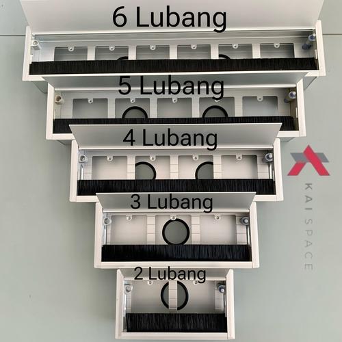 Jual TUTUP LUBANG KABEL MEJA DUDUKAN STOP KONTAK SILVER CUSTOM PRAKTIS ...