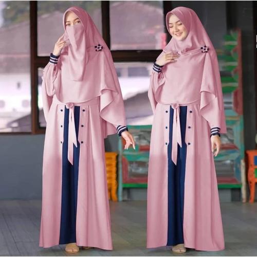 Jual GAMIS WANITA CANTIK BONUS KERUDUNG & CADAR BAJU LEBARAN MUSLIMAH ...
