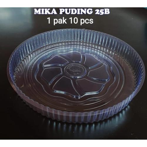 Jual Mika Alas Puding 25 cm Bulat isi 10 pcs / Tray Plastik Kue Bundar ...