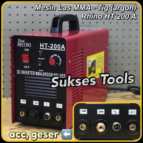 Jual Mesin Las Argon Tig Rhino HT 200 HT200 A Trafo Las Stainless Steel ...