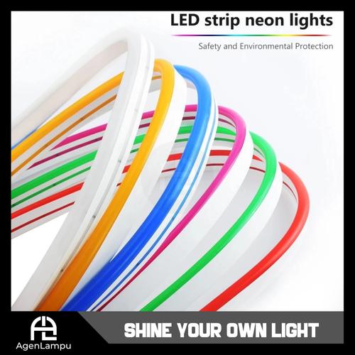 Jual LAMPU LED NEON FLEX LED STRIP FLEXIBLE 5 METER DC 12V IP65 ...