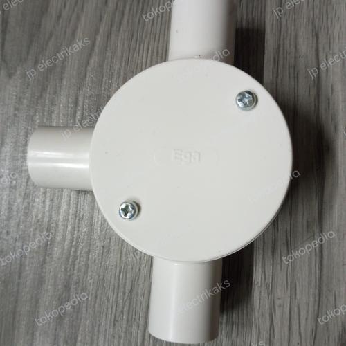 Jual Ega T Dus 20mm Cabang 3 T dus conduit 20mm putih - Jakarta Pusat ...