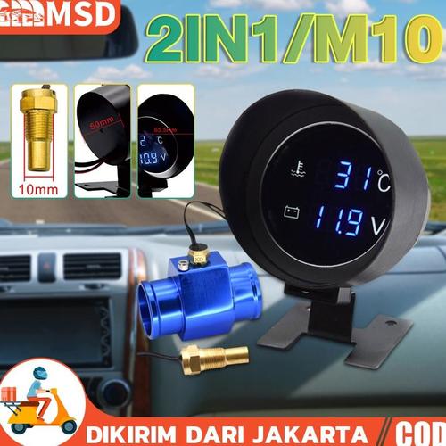 Jual 2 In 1 Sensor Suhu Air Digital Led Bentuk Bulat 2 In 1 Tegangan ...