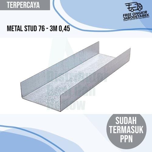 Jual Metal Stud 76 - 3M 0,45 | Metal Stud 76 Panjang 3M - Kota ...