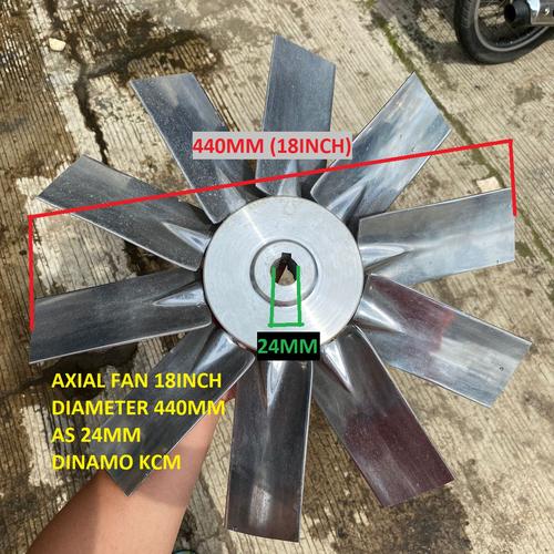 Jual axial fan blade as 24mm 18 inch baling kipas 18" alumunium ...