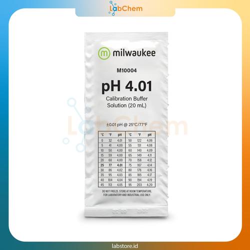 Jual Calibration Buffer Solution pH 4.01 @ 230 ml | Milwaukee M10004B - Jakarta Utara - LabChem ...
