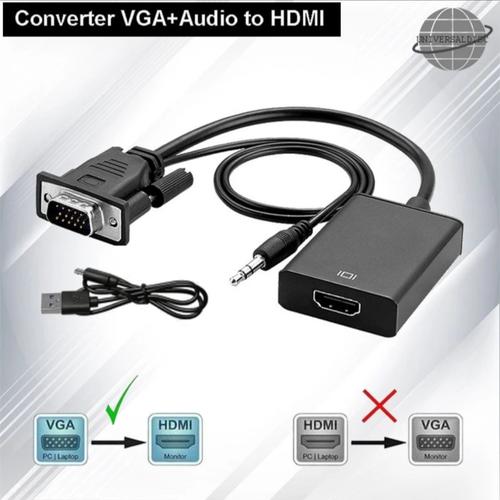 Jual CONVERTER VGA TO HDMI AUDIO (vga in , hdmi out) - Kota Medan ...