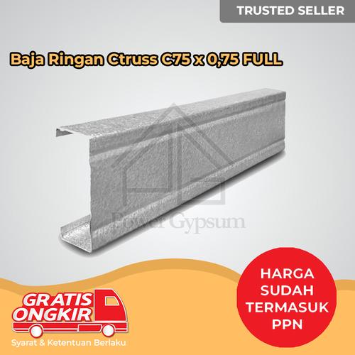 Jual Baja Ringan Ctruss C75 x 0,75 FULL | Baja Ringan C75 0,75 | C75 0. ...