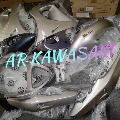 Jual COVER FAIRING SET TANPA BATOK NINJA 150 RR OLD ZX SILVER ORIGINAL ...