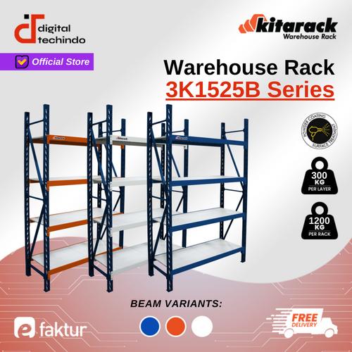Promo Rak Gudang Besi 300kg /Layer Rack Gudang 2.5M Starter Rack P 1.5M ...