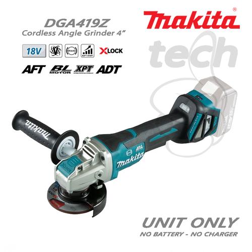 Promo Mesin Gerinda Baterai Cordless Angle Grinder Makita DGA419Z Unit ...