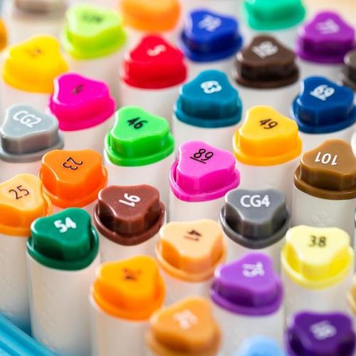 Jual deli spidol warna dual tip sketsa /water based sketch marker ec187 ...