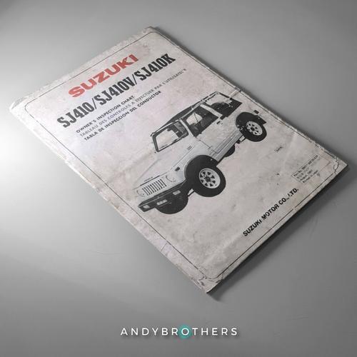 Jual Buku Manual Book Owners Chart SUZUKI SJ410 JIMNY Trepes 1982-89 ...