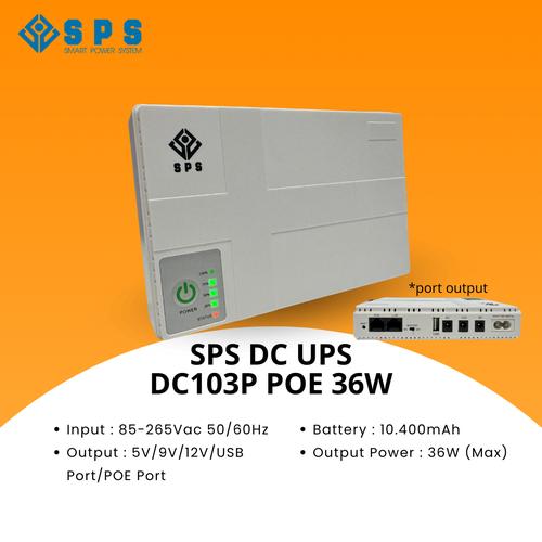 Promo DC UPS SPS DC103P POE 36W Portable Power Bank 2A Lithium Battery ...