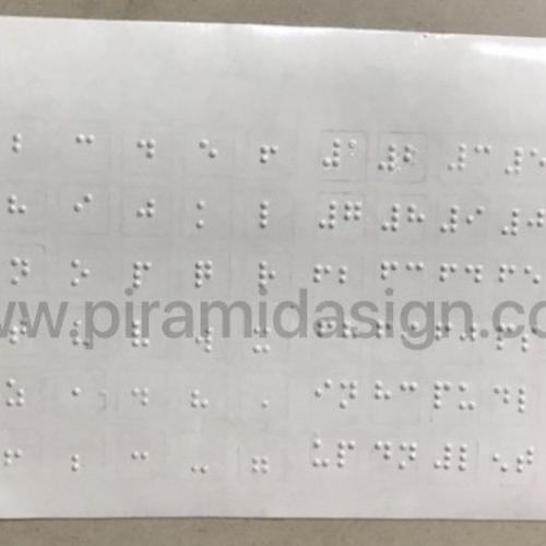 Jual Keyboard Sticker Braille Tuna Netra Low Vision Alat Bantu Difabel ...