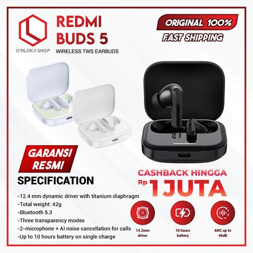Promo Xiaomi Mi Redmi Buds 5 / Buds 5 Pro TWS Wireless Bluetooth ...
