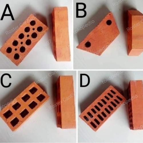 Jual bata merah roster bata merah bata tanah liat - type: D - Kota ...