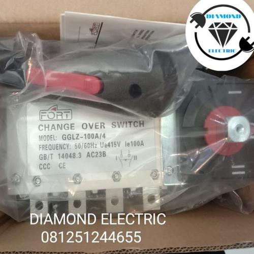 Jual FORT COS / CHANGE OVER SWITCH GGLZ-100/4 4P 100A / COS 4P 100A ...