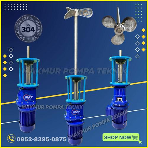 Jual Agitator Mixer Chemical Kimia SUS 304 1.1Kw 1.5HP 380V With Gear ...