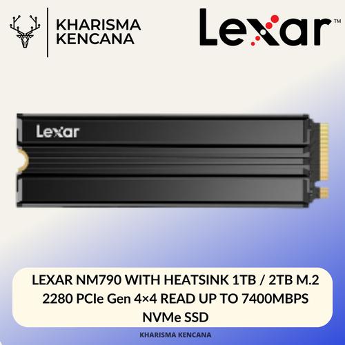 Jual LEXAR NM790 WITH HEATSINK 1TB / 2TB M.2 2280 PCIe Gen 4×4 NVME SSD ...