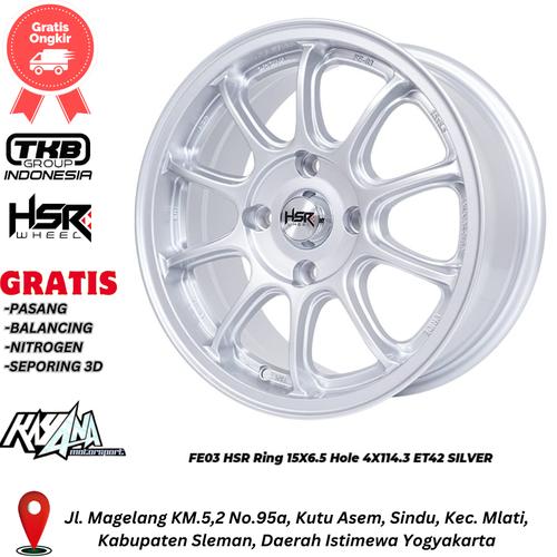 Jual Pelek Racing R15 HSR Original Fe03 R15 Hole 4x100 Pelek Jazz March ...