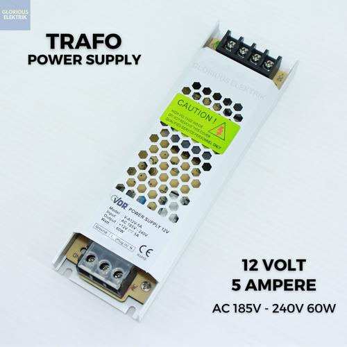 Jual Trafo / Travo / Adaptor / Power Supply 12V 5A 5 Ampere CCTV Led ...