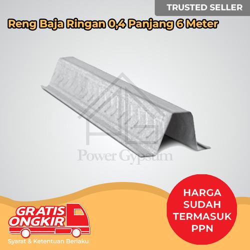 Jual Reng Baja Ringan 0,4 Panjang 6 Meter | Reng Baja Ringan 0.4 6 ...
