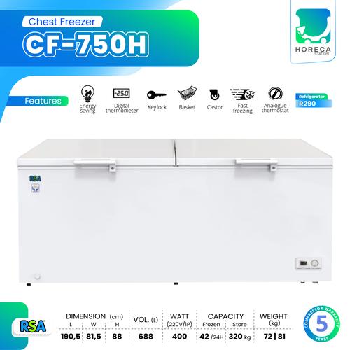 Jual RSA Chest Freezer Box 688 Liter CF-750H / CF 750H / CF 750 H ...