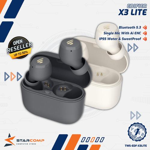Jual EDIFIER X3 LITE True Wireless Stereo Earbuds TWS - IVORY - Kab ...