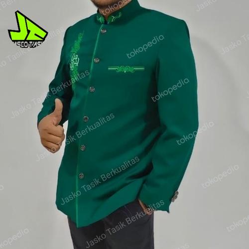 Jual Jas Koko hijau botol motif MW jasko busana muslim pria by jasco ...