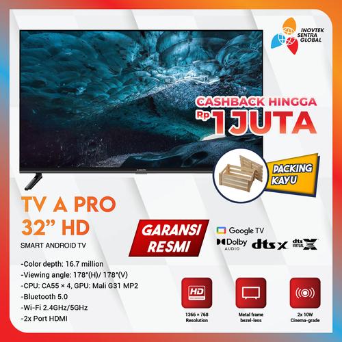 Promo (+Packing Kayu) Xiaomi Mi TV 32" Inch A Pro Series Google TV Andoid TV - PACKING KAYU, 32 ...