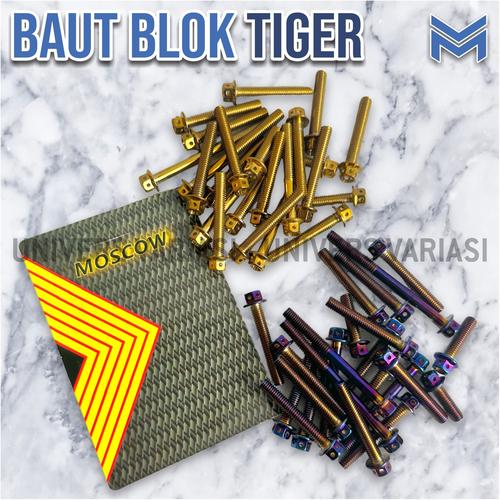 Jual BAUT BLOK MESIN TIGER MOSCOW GOLD TWOTONE 1 SET BAUT CVT NONFLOWER ...