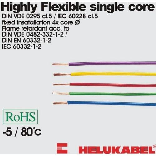 Jual Kabel Tunggal/Single Core Serabut NYAF | H05V-K | Helukabel @100 ...