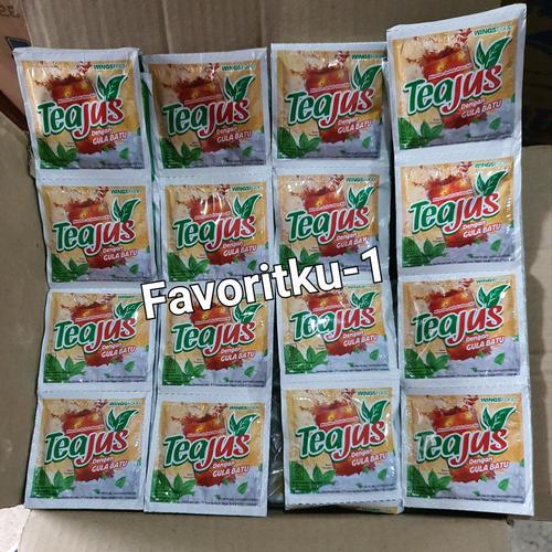 Jual Tea Jus Minuman Serbuk Rasa Teh Dengan Gula Batu. 1Renteng=10 ...