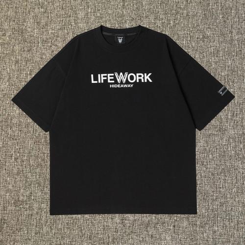 Jual Lifework Logo Box Tee Black Original / Life Work Korea - Kota ...