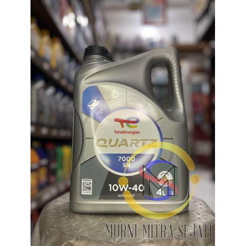 Jual Total Quartz 7000 SN Oil Oli SAE 10W-40 10W40 10 W 40 Galon 4 L ...