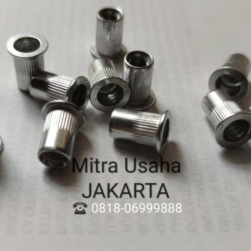 Jual (1.000 pcs) Nut Rivet m4 Alumunium / Nut Sert / Mur Rivet ...