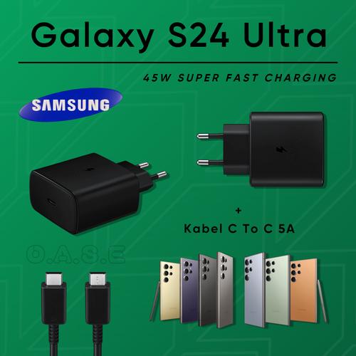 Promo Adaptor Samsung S24 Ultra Super Fast Charging 45W Adapter Set ...