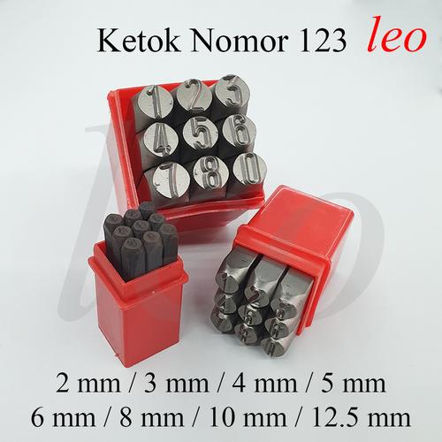 Jual Number Punch 2/3/4/5/6/8/10/12.5 mm Ketok Nomor Angka Reverse ...