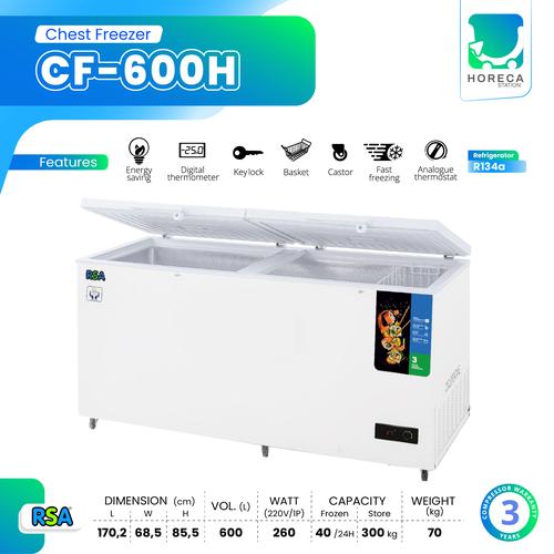 Jual RSA Chest Freezer Box 500 Liter CF-600H / CF 600H / CF 600 H ...