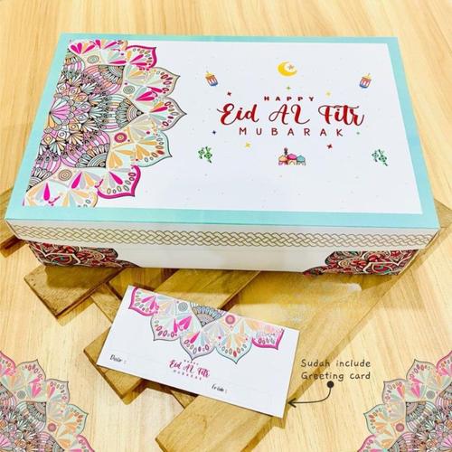 Jual kardus idul fitri packaging toples 350gr dus kue kering lebaran ...